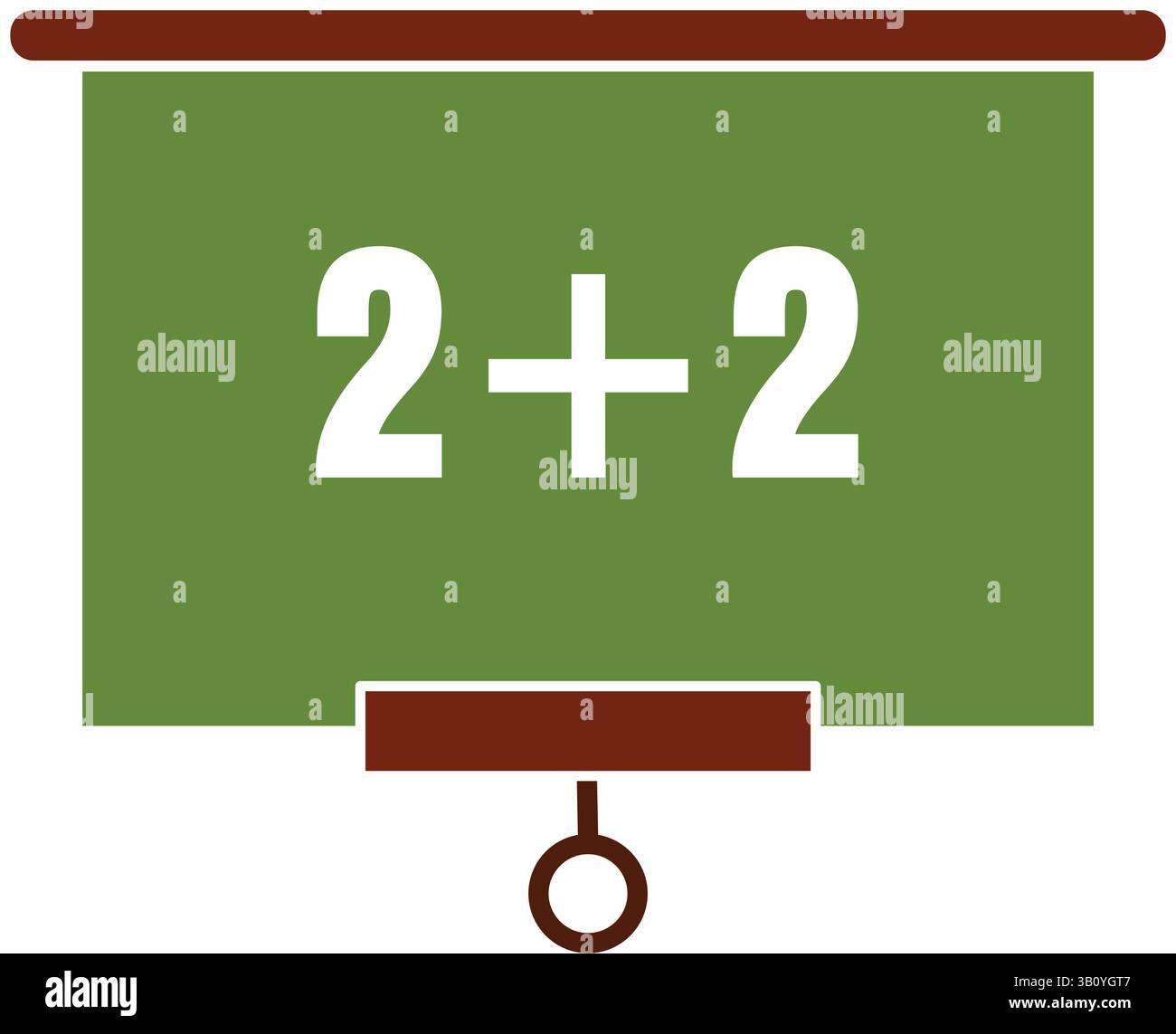 Math board with equation. Vector illustration Stock Vector Image & Art ...