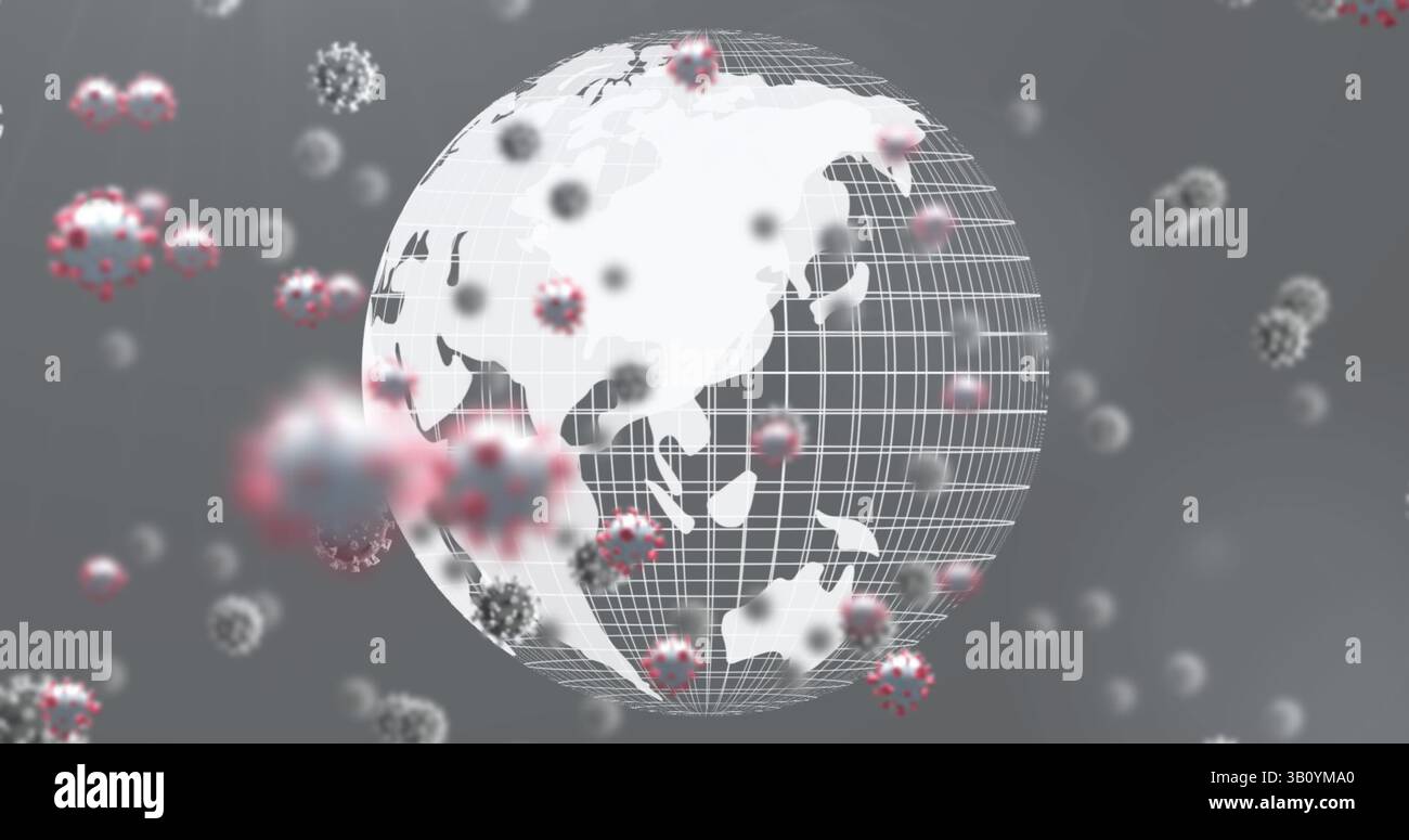 Digital wireframe globe showing asia hi-res stock photography and ...