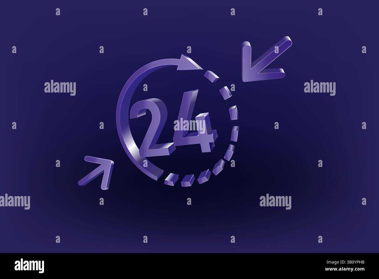 24 hour work out Stock Vector Images - Alamy