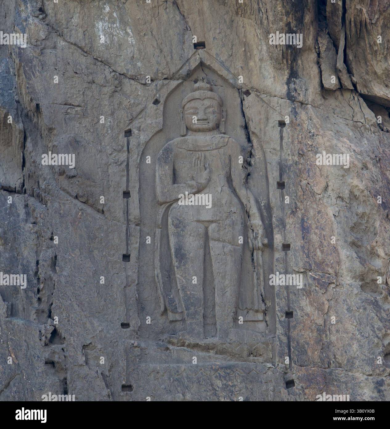 Yashani Buddha Carving at Kargah Nala, Gilgit, Pakistan Stock Photo - Alamy