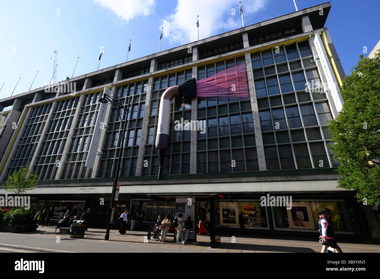 EDITORIAL USE ONLY General view of a 40ft inflatable Dyson Supersonic r ...