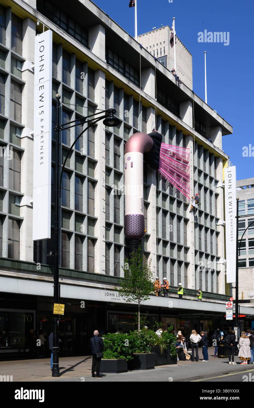 EDITORIAL USE ONLY General view of a 40ft inflatable Dyson Supersonic r ...
