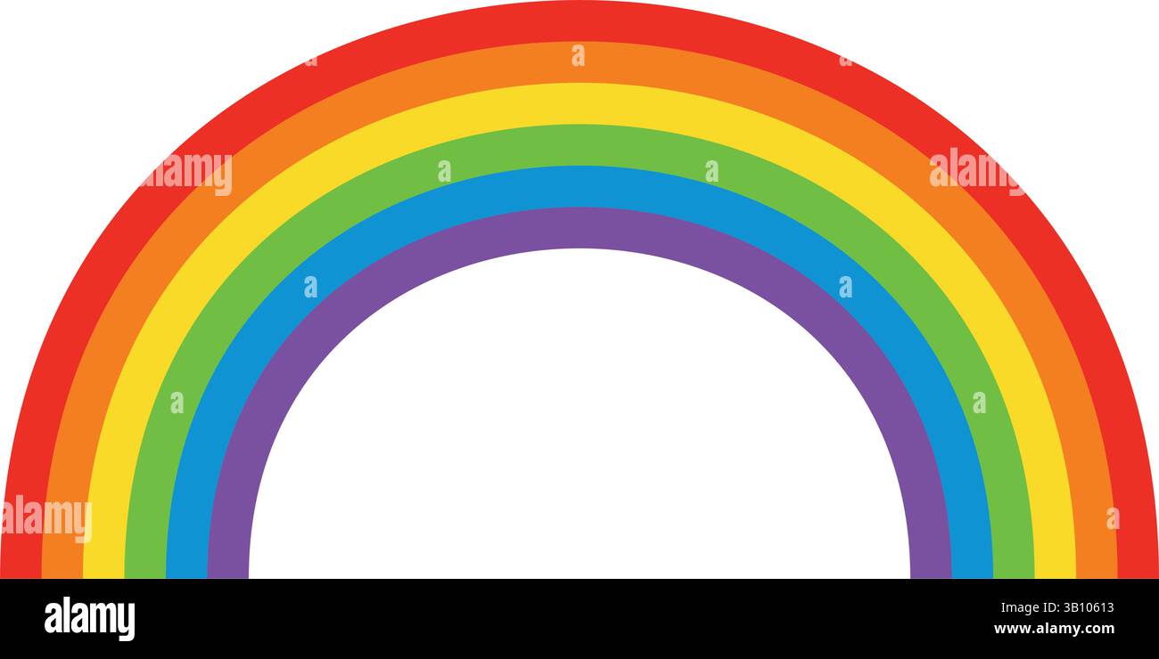 Classic pride rainbow. Vector illustration Stock Vector Image & Art - Alamy