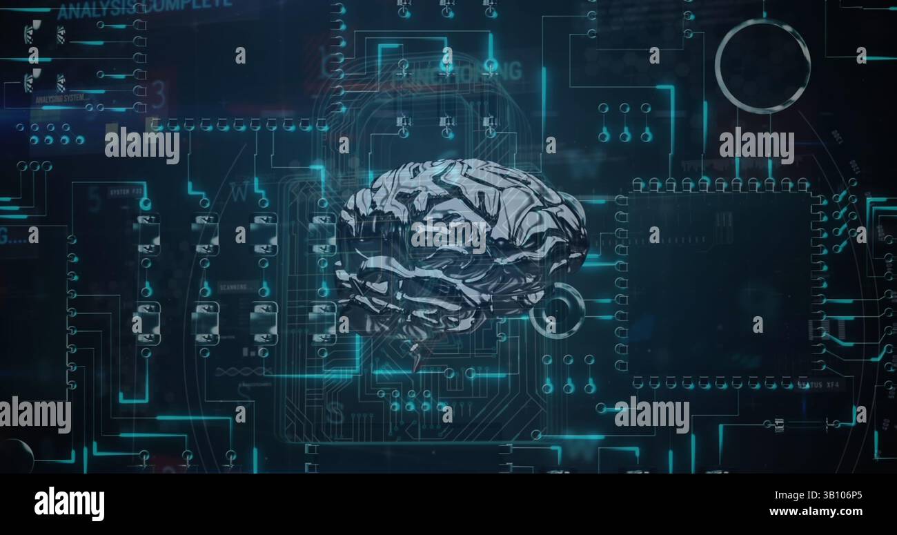 Brain spinning over security padlock hi-res stock photography and ...