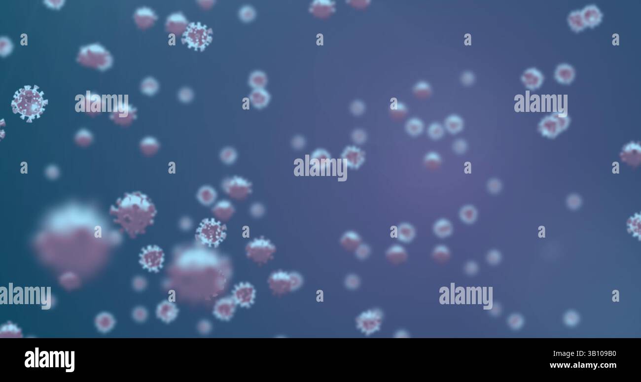 Floating viral particle cluster drifting in microscopic simulation ...