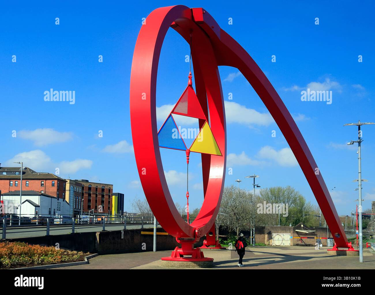 The Steel Wave sculpture by Peter Fink, Town Reach, Newport, South ...