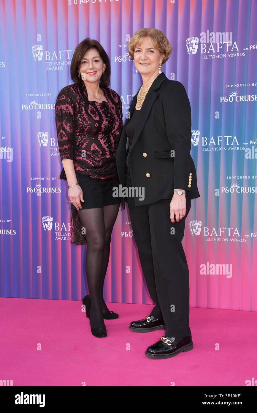 Bafta CEO Jane Millichip (left) and Chair of Bafta Sara Putt attend the ...