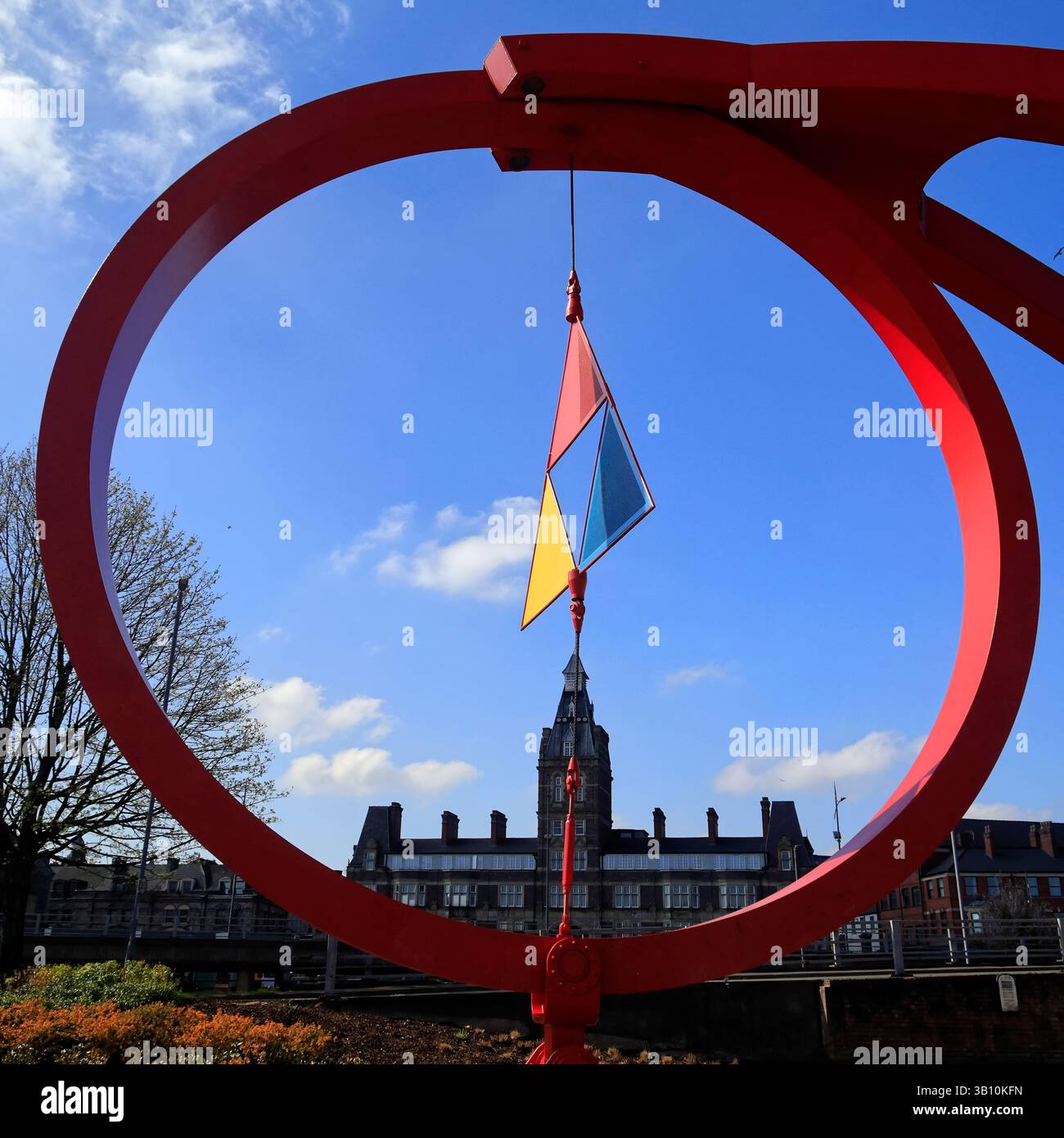 The Steel Wave sculpture by Peter Fink, Town Reach, Newport, South ...