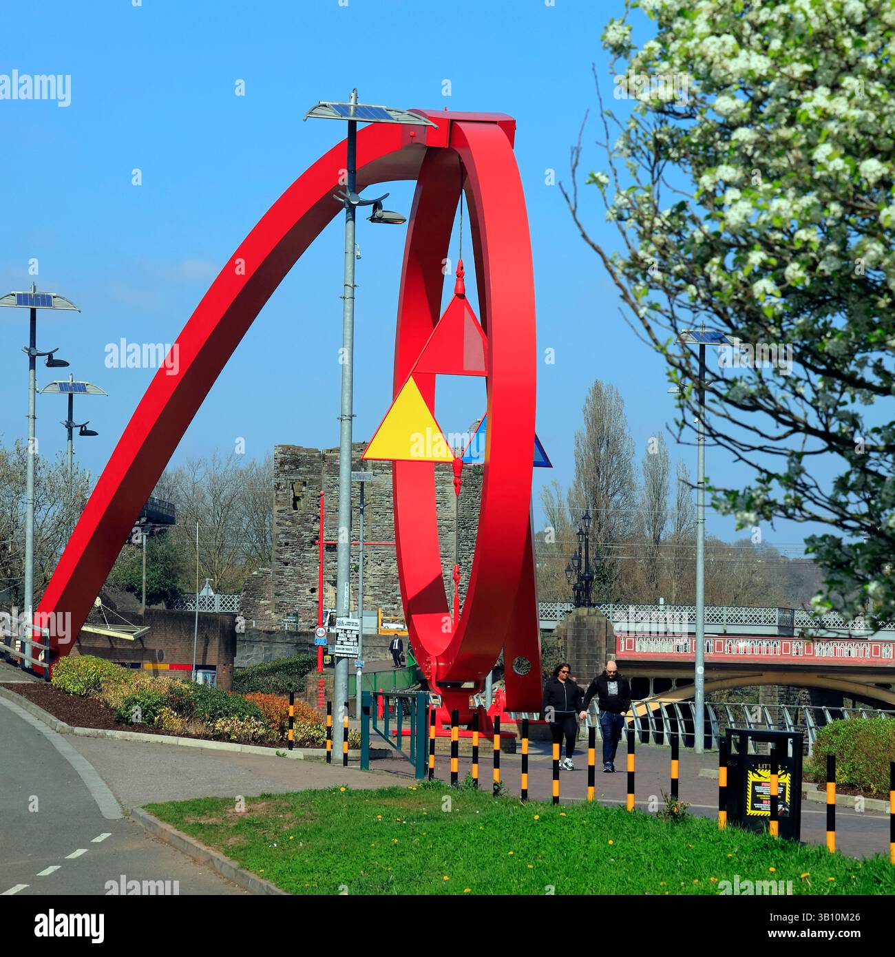 The Steel Wave sculpture by Peter Fink, Town Reach, Newport, South ...