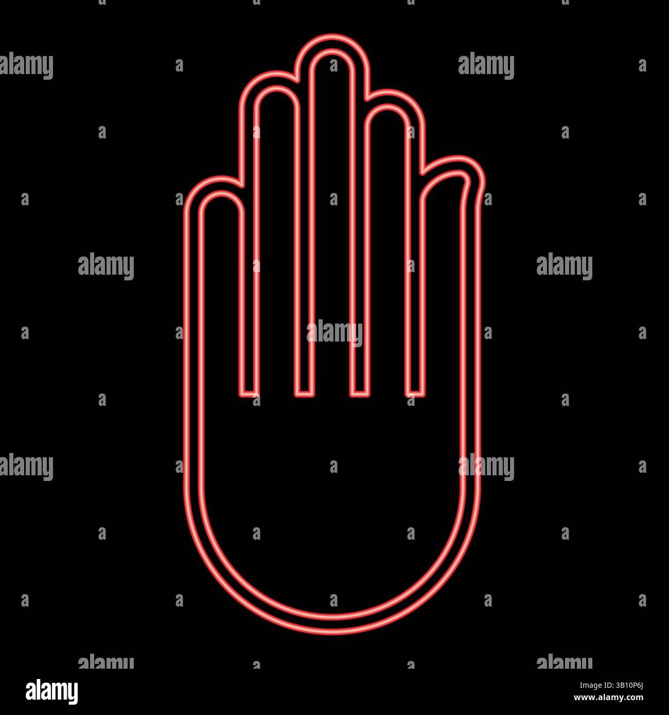 Neon hand Akhimsa Ahimsa arm Jainism Jain religion symbol Dharma Ahinsa ...