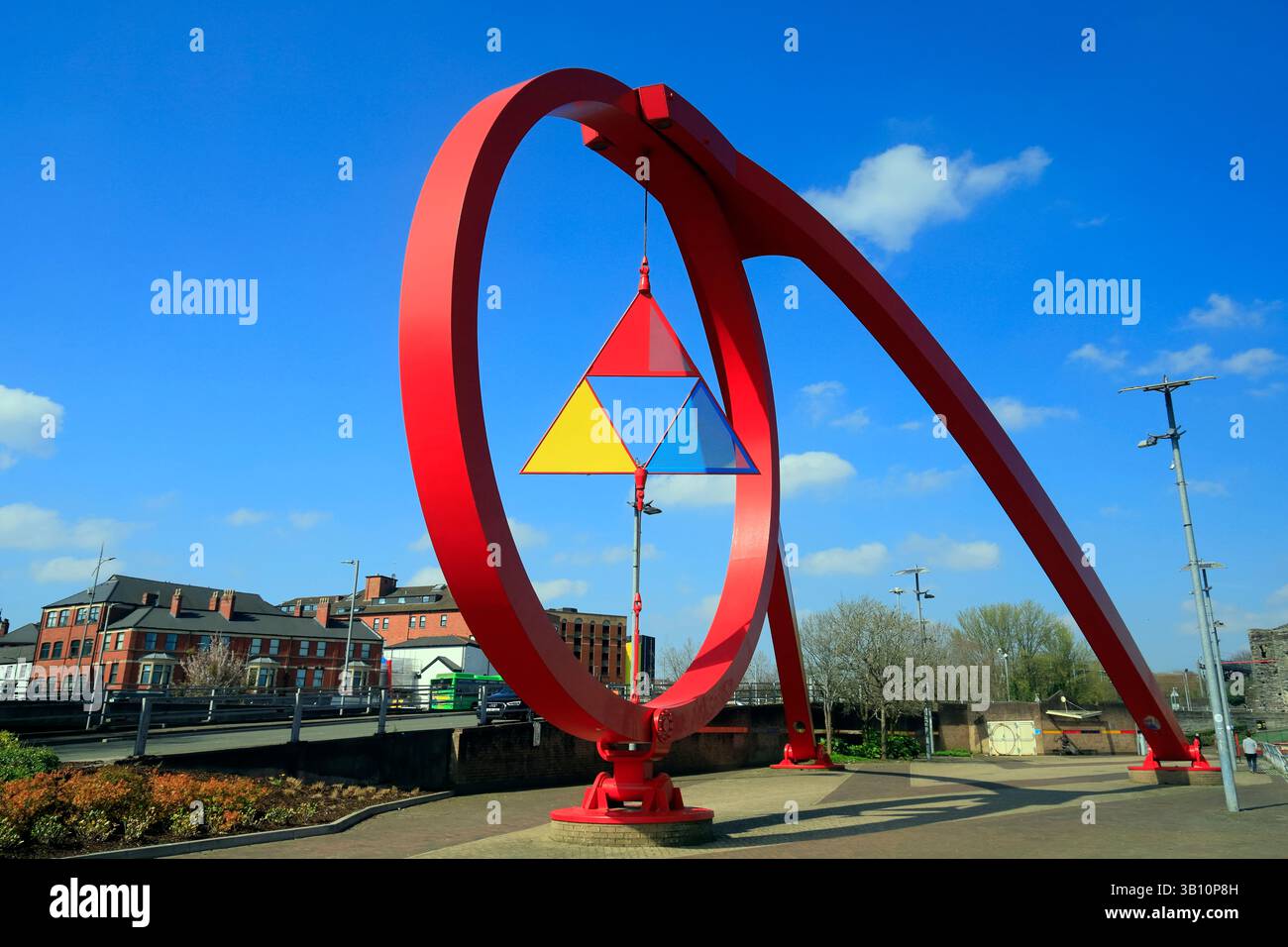 The Steel Wave sculpture by Peter Fink, Town Reach, Newport, South ...