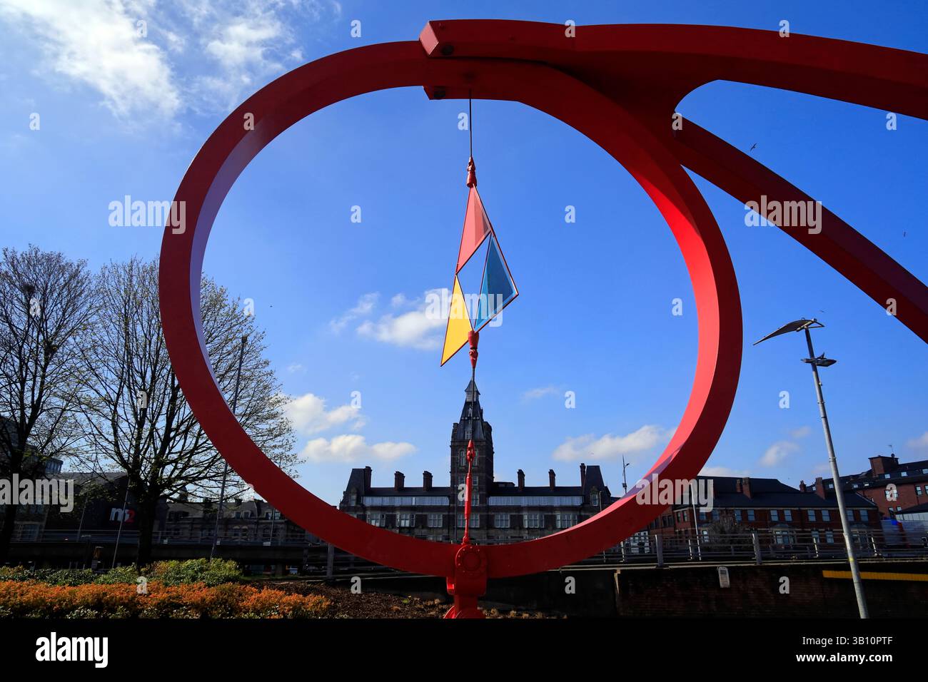 The Steel Wave sculpture by Peter Fink, Town Reach, Newport, South ...