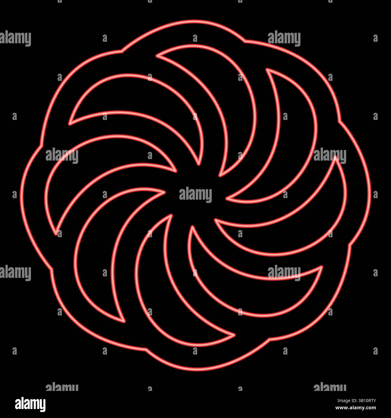 Neon armenian Arevakhach Neo paganism symbol sunny cross solar ...