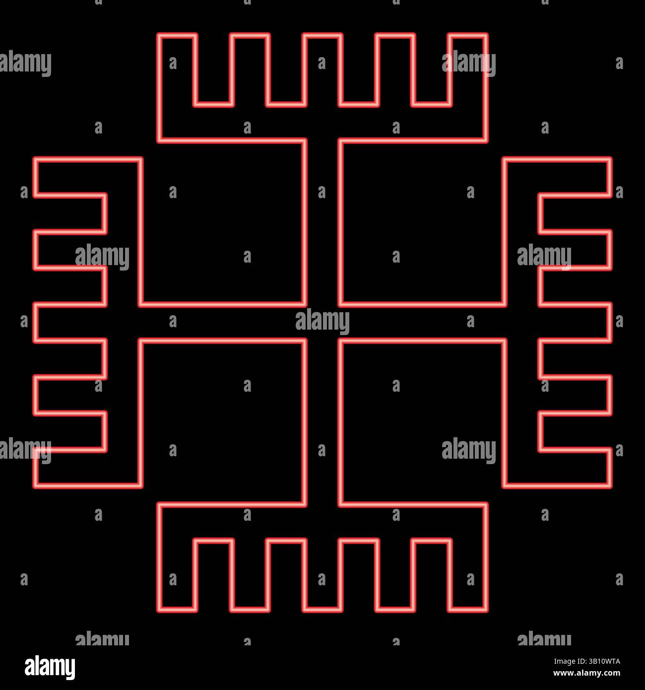 Neon hands of God Motherhood Native Slavic Faith symbol paganism red ...