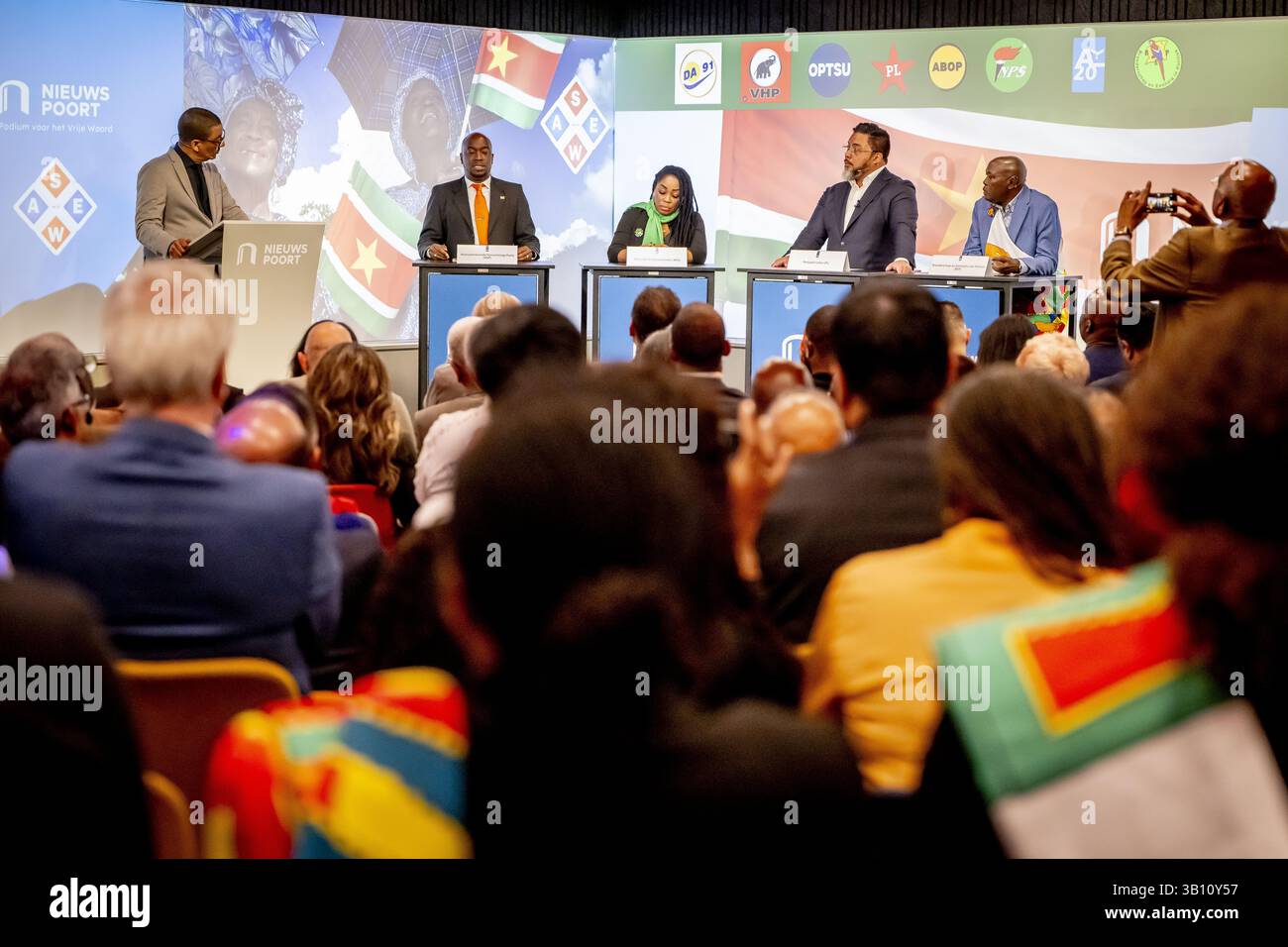 THE HAGUE - Cedric van Samson ( VHP), Roseline Daan (NPS) , Pertjajah ...