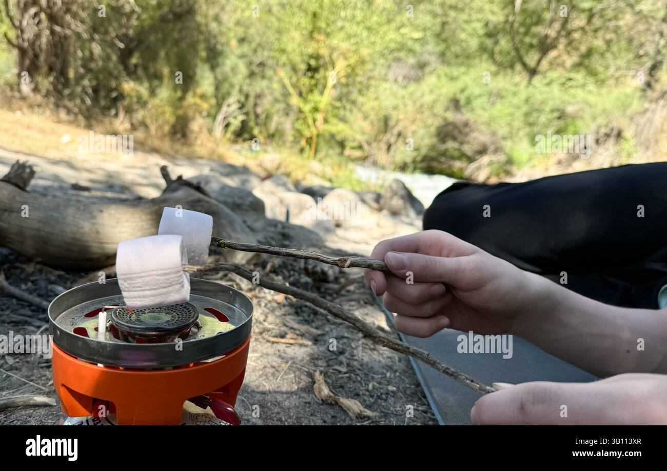 Joyful family camping trip fun hi-res stock photography and images - Alamy
