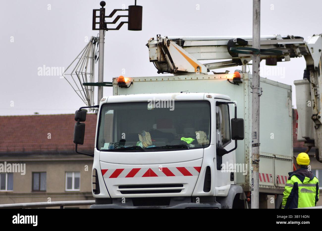 Municipal crane truck hi-res stock photography and images - Alamy
