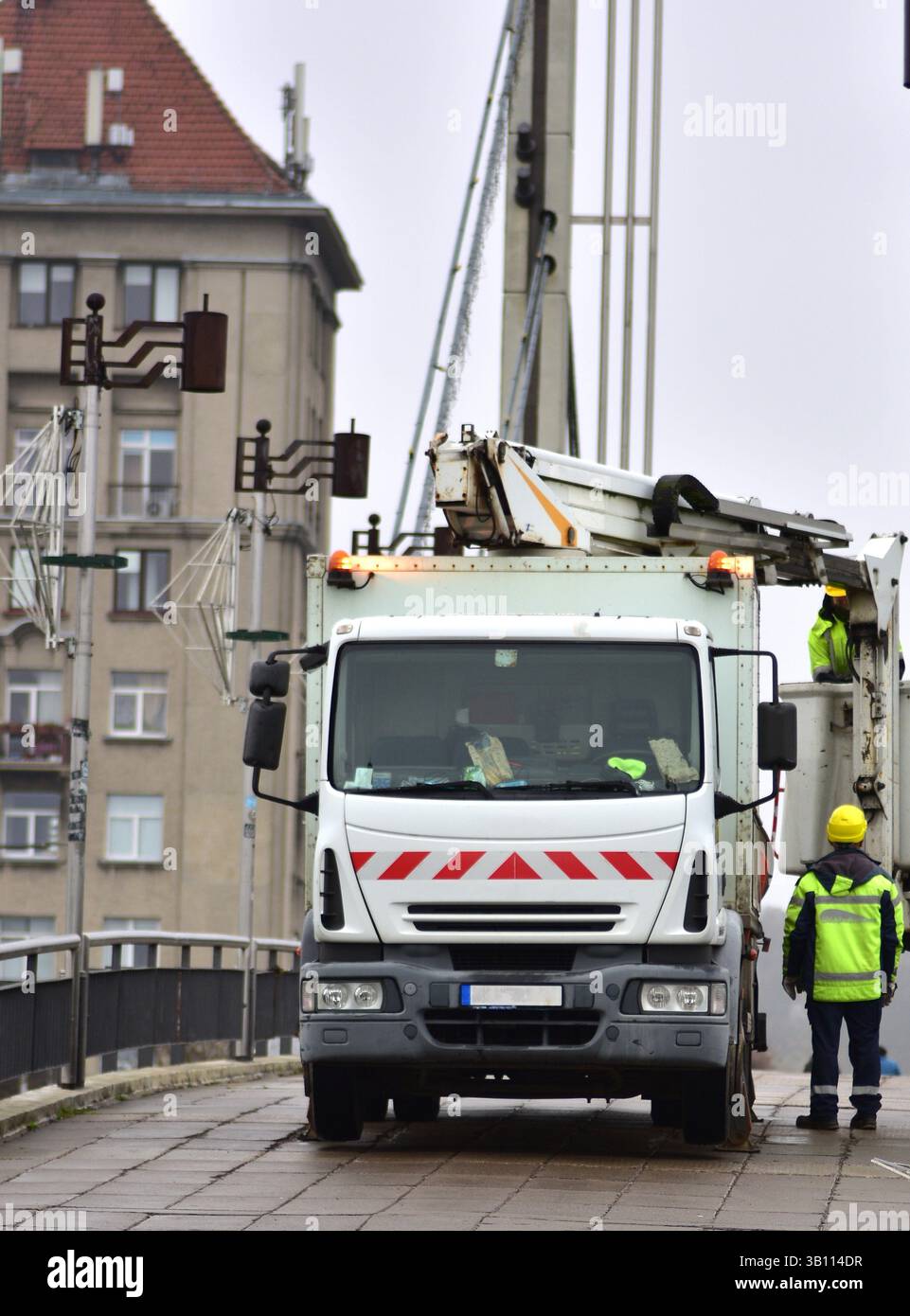 Municipal crane truck hi-res stock photography and images - Alamy