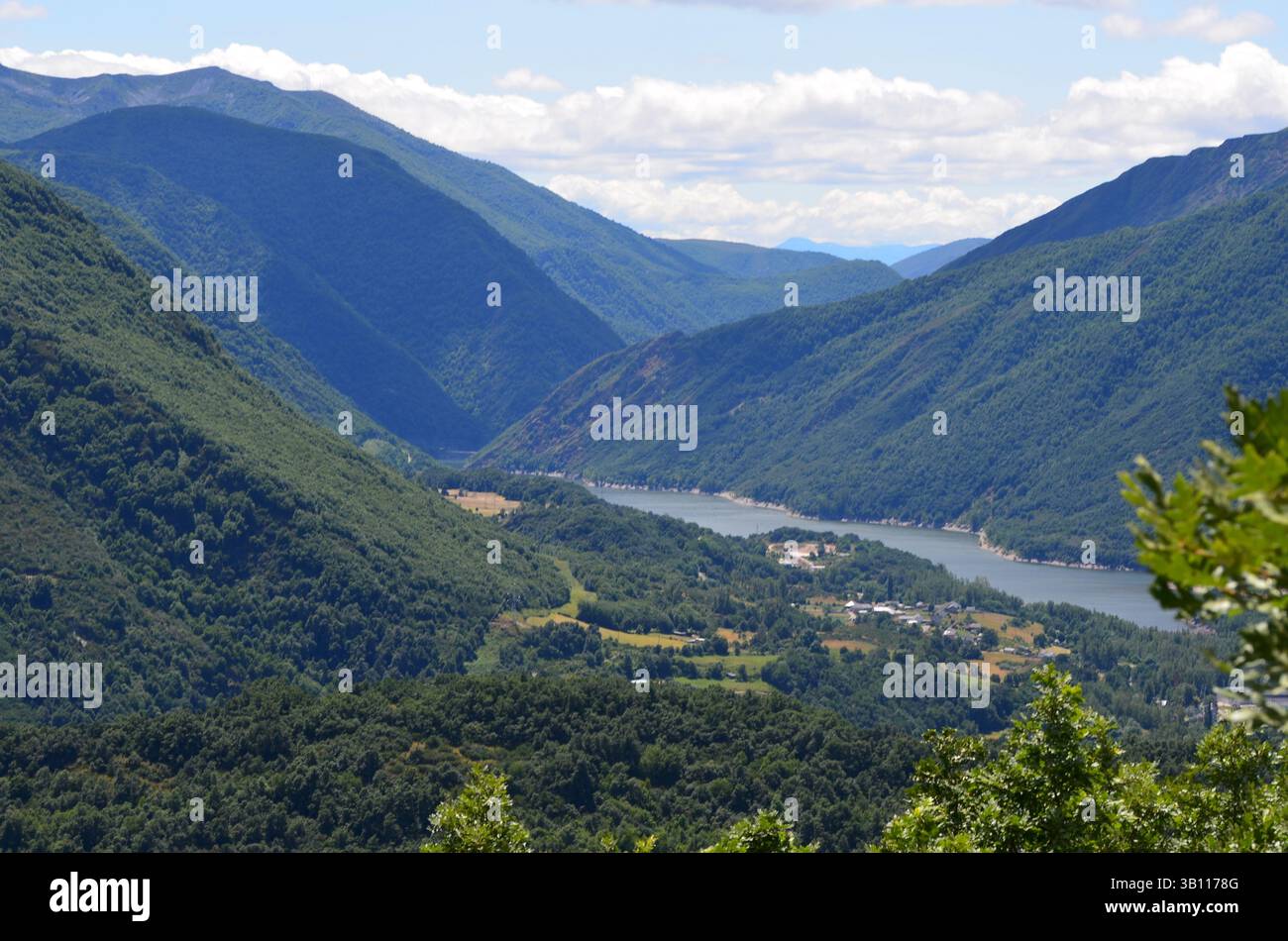 Deciduous forests in the Cantabrian Mountains range (Leon, Northern ...