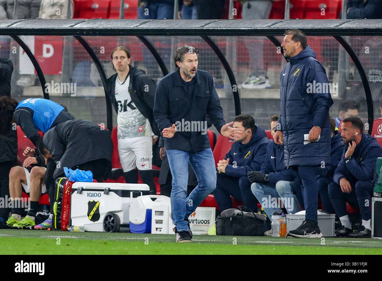 Alkmaar, Netherlands. 24th Apr, 2025. ALKMAAR - 24-04-2025, AFAS Stadium. Dutch Eredivisie ...