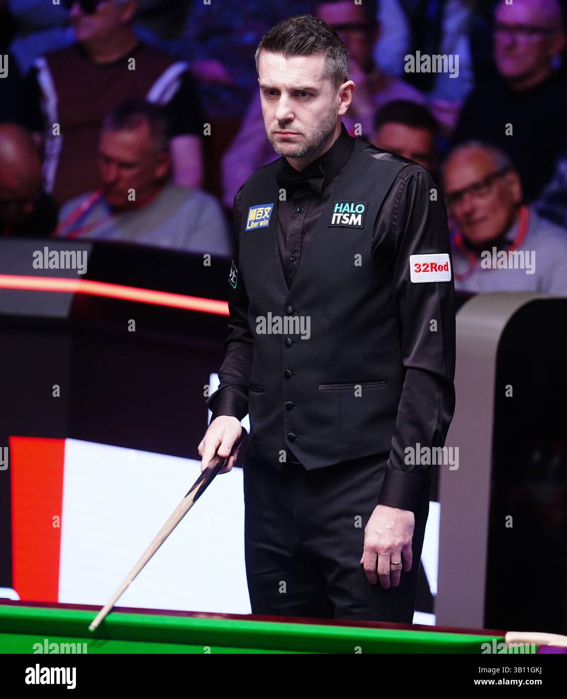 Mark Selby during his match with Ben Woollaston on day six of the Halo ...