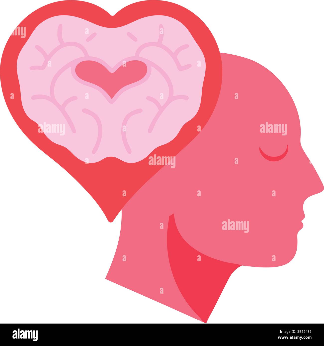 Visual brain connection Cut Out Stock Images & Pictures - Alamy