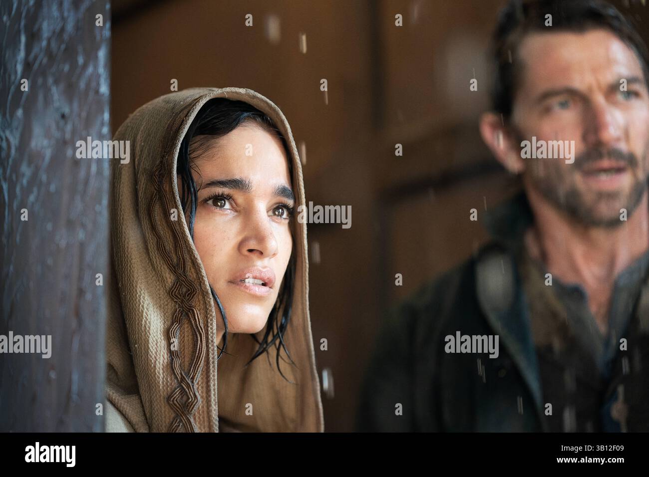 Michiel Huisman as Gunnar, Sofia Boutella as Kora, "Rebel Moon: Part ...