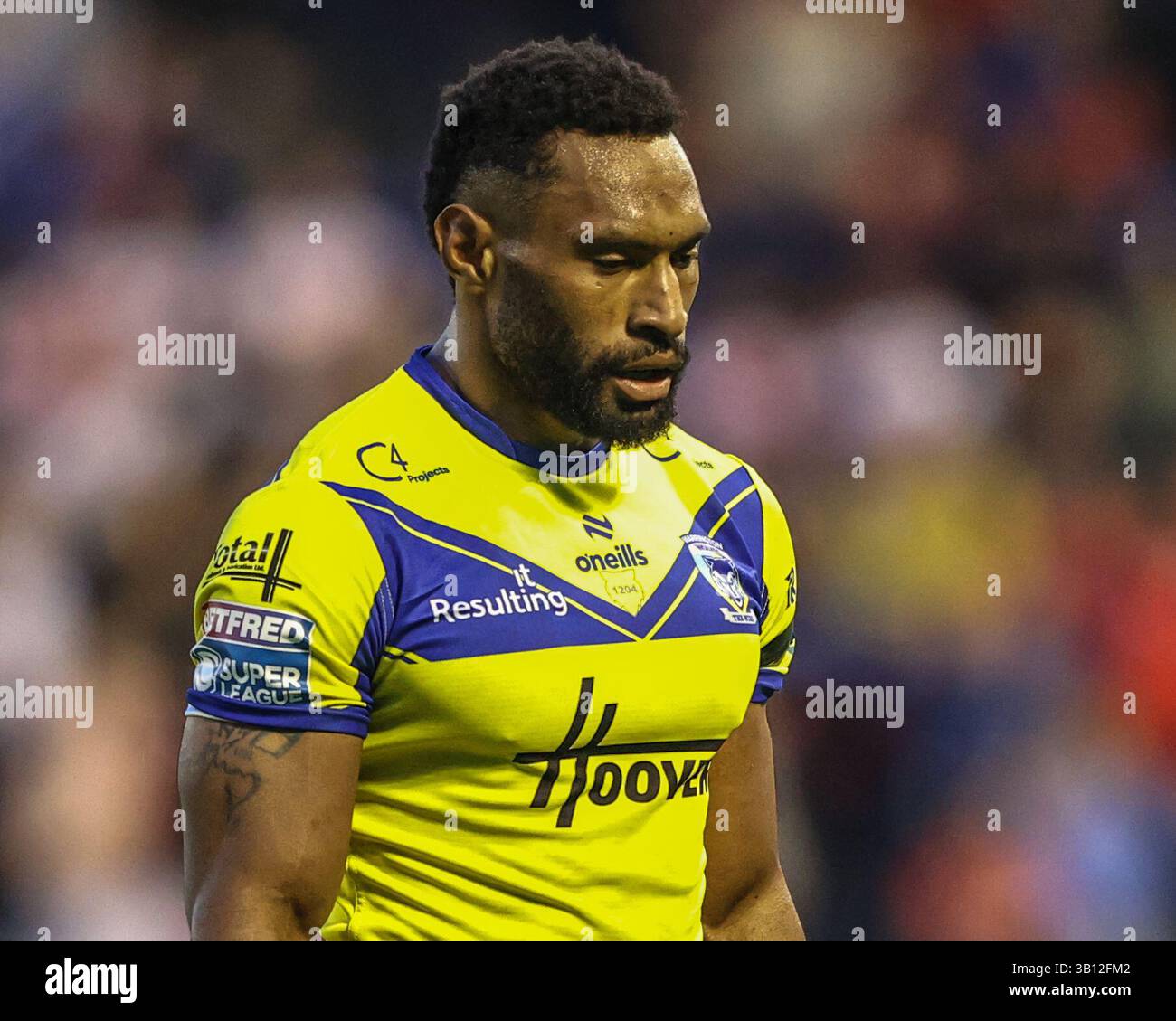 Warrington, UK. 24th Apr, 2025. Rodrick Tai of Warrington Wolves during ...