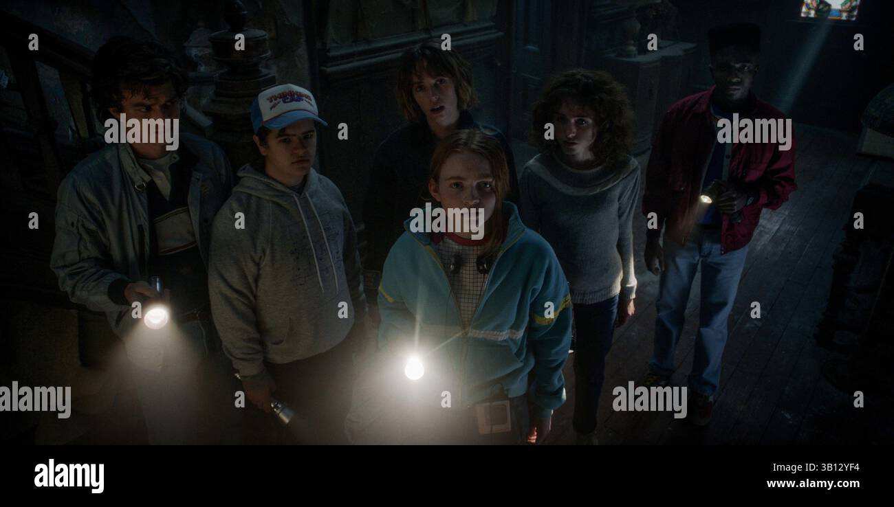 "Stranger Things" Season 4 (2022) (L to R) Joe Keery as Steve ...