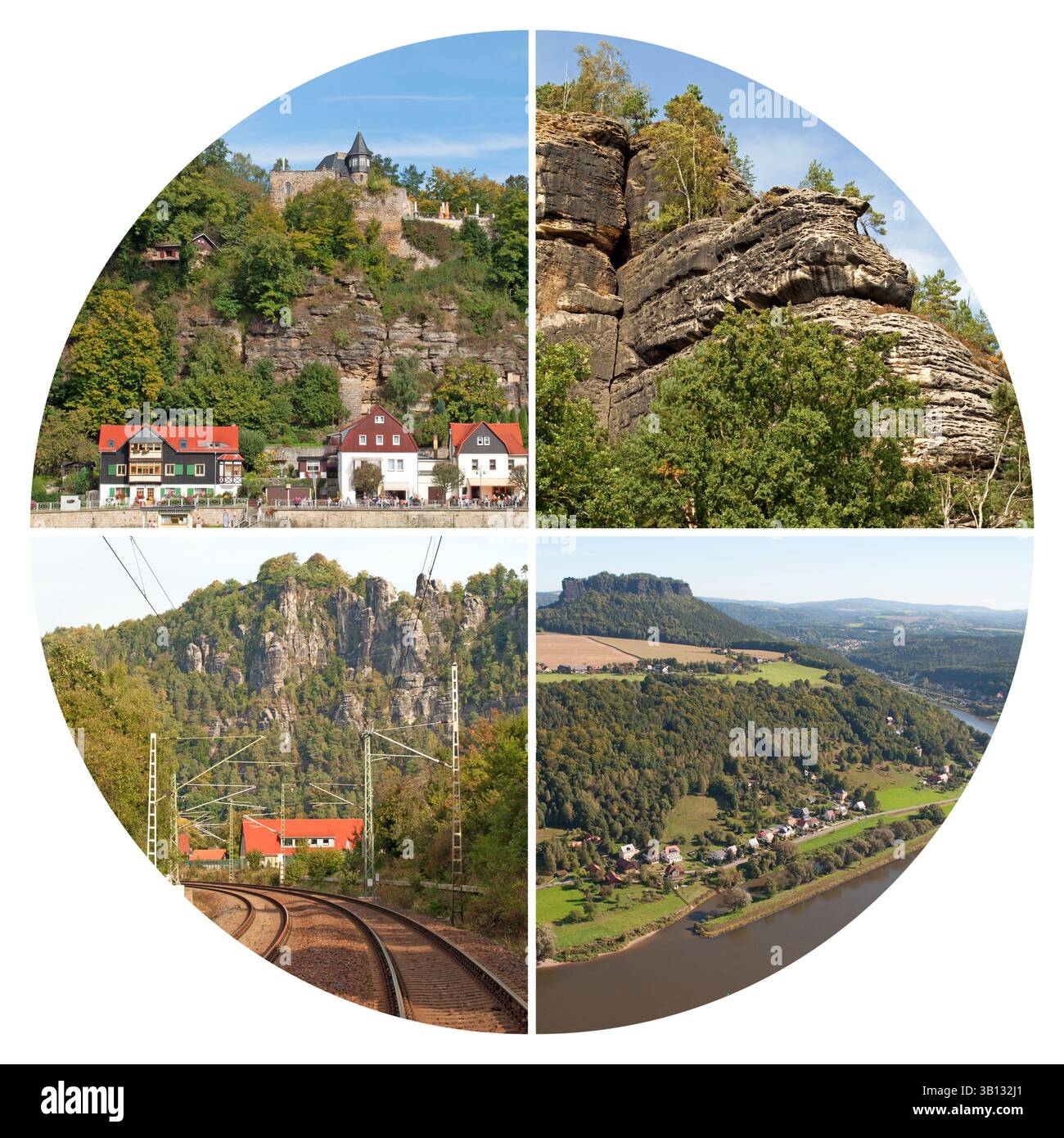 Saxon switzerland germany sandstone Cut Out Stock Images & Pictures - Alamy