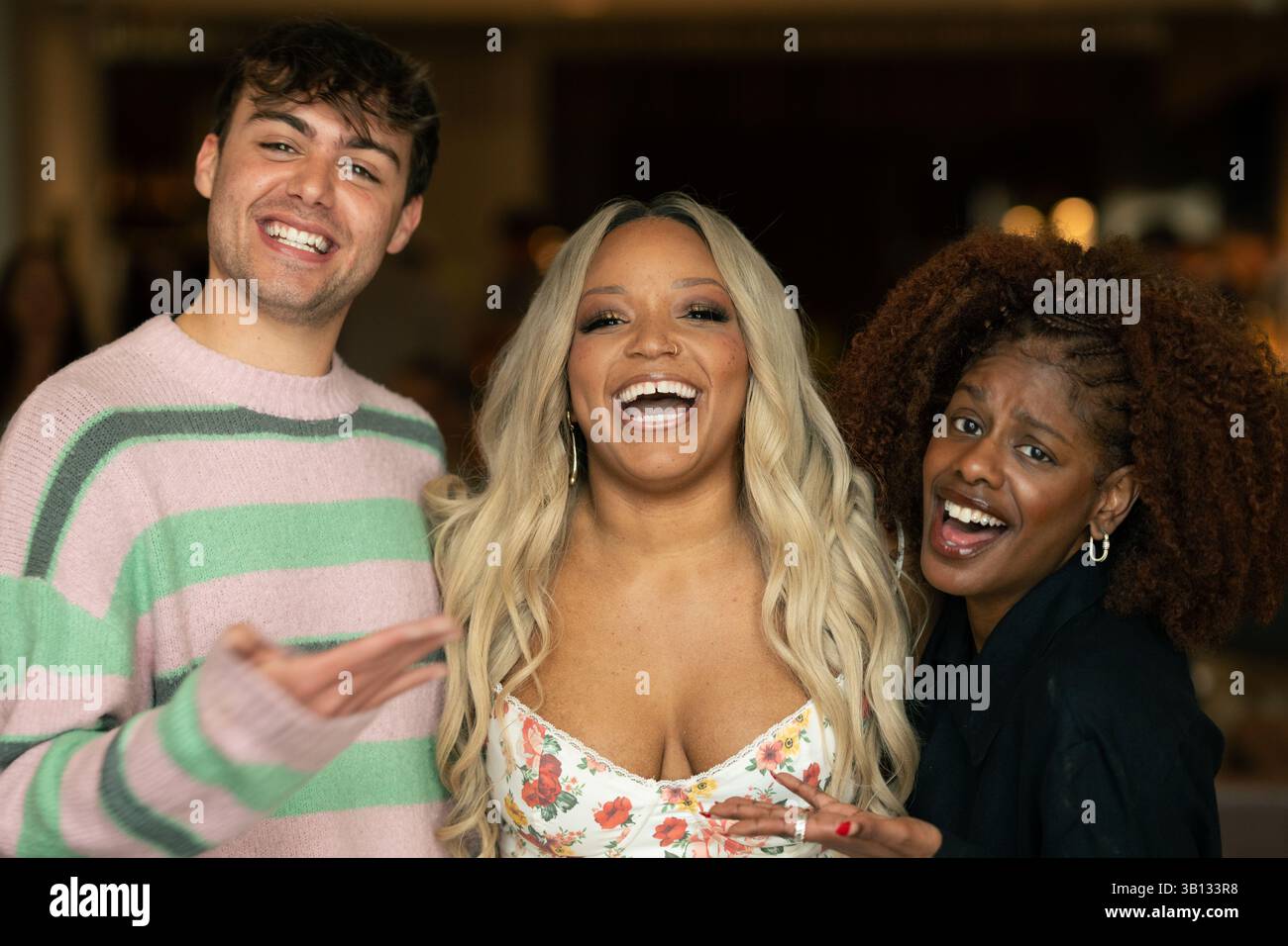London, UK, 24th Apr, 2025. Marisha Wallace, Zeze Millz and friend ...