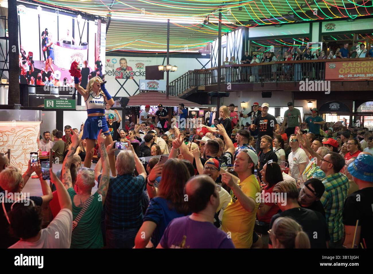 Palma, Spain. 24th Apr, 2025. Singer Nancy Franck at Bierkönig during ...