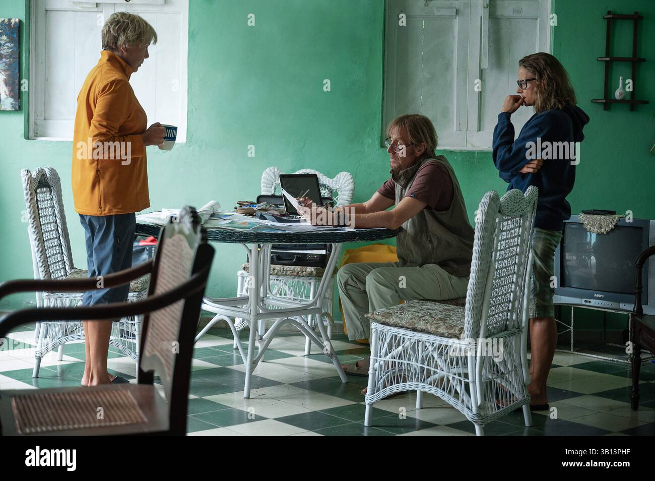 Annette Bening as DIANA NYAD, Jodie Foster as BONNIE STOLL, Rhys Ifans ...