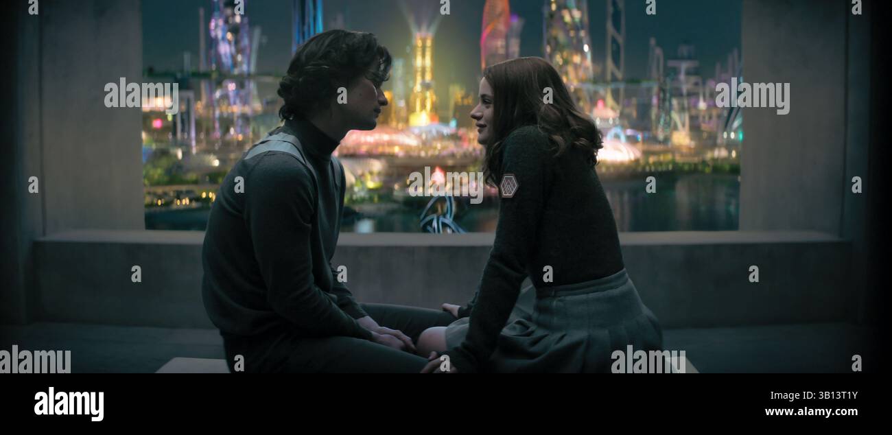 "Uglies" (2024) (L-R) Chase Stokes as Peris and Joey King as Tally in "Uglies". Photo credit ...