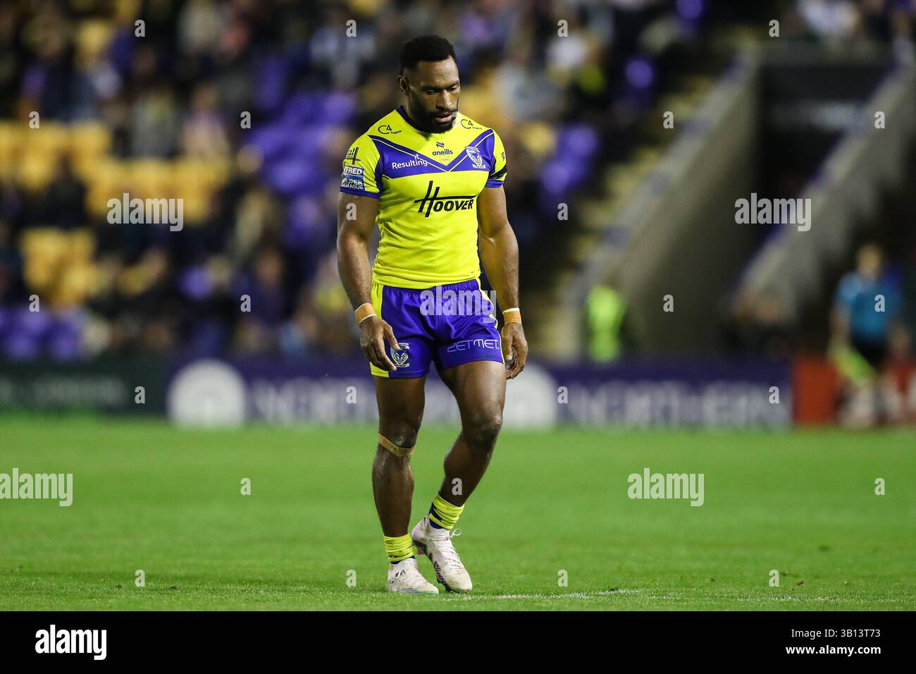 Warrington, UK. 24th Apr, 2025. Rodrick Tai of Warrington Wolves during ...
