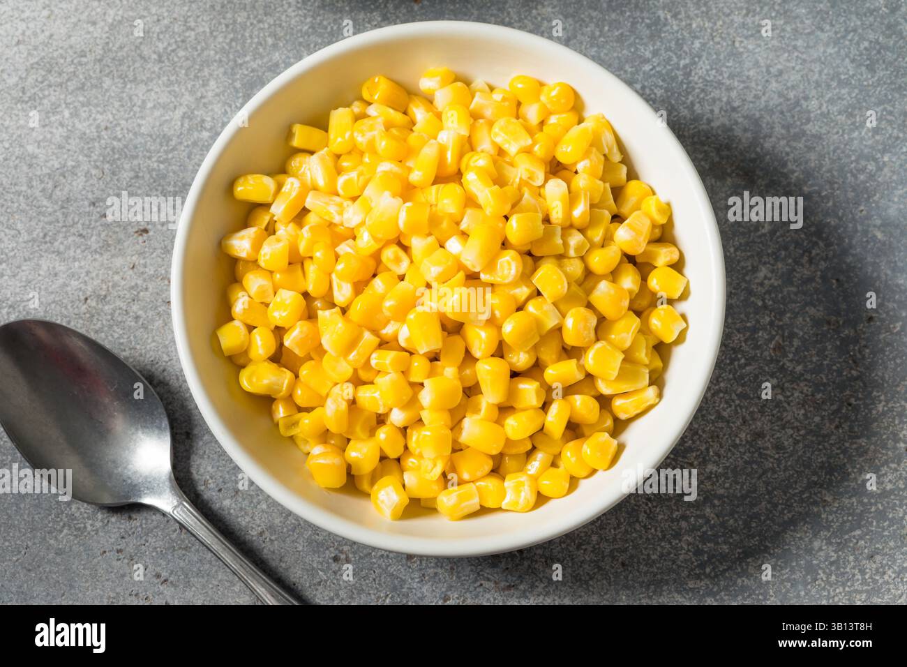 Healthy Yellow Boiled Corn Kernels in a Bowl to Eat Stock Photo - Alamy