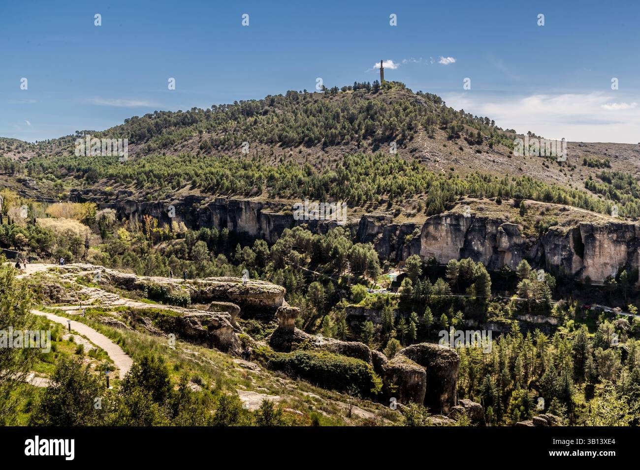 Landscape in Spain with peaks and rock formations. The Monumento al ...