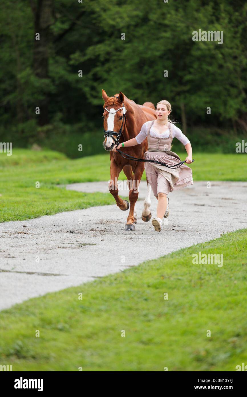 Nina Bauernberger of Austria with Little Prince during the CCI2* L ...