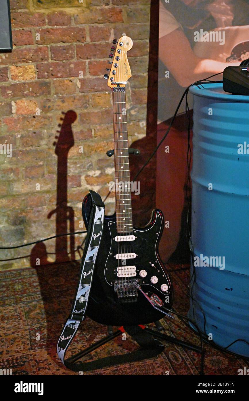 LONDON, ENGLAND - APRIL 24 2025: Fender Musical Instruments Corporation ...