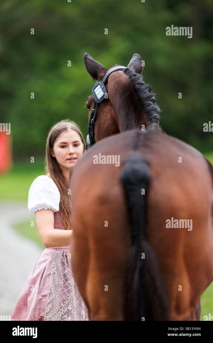 Helena Würmer of Austria with Highlight 9 during the CCI3* L first ...