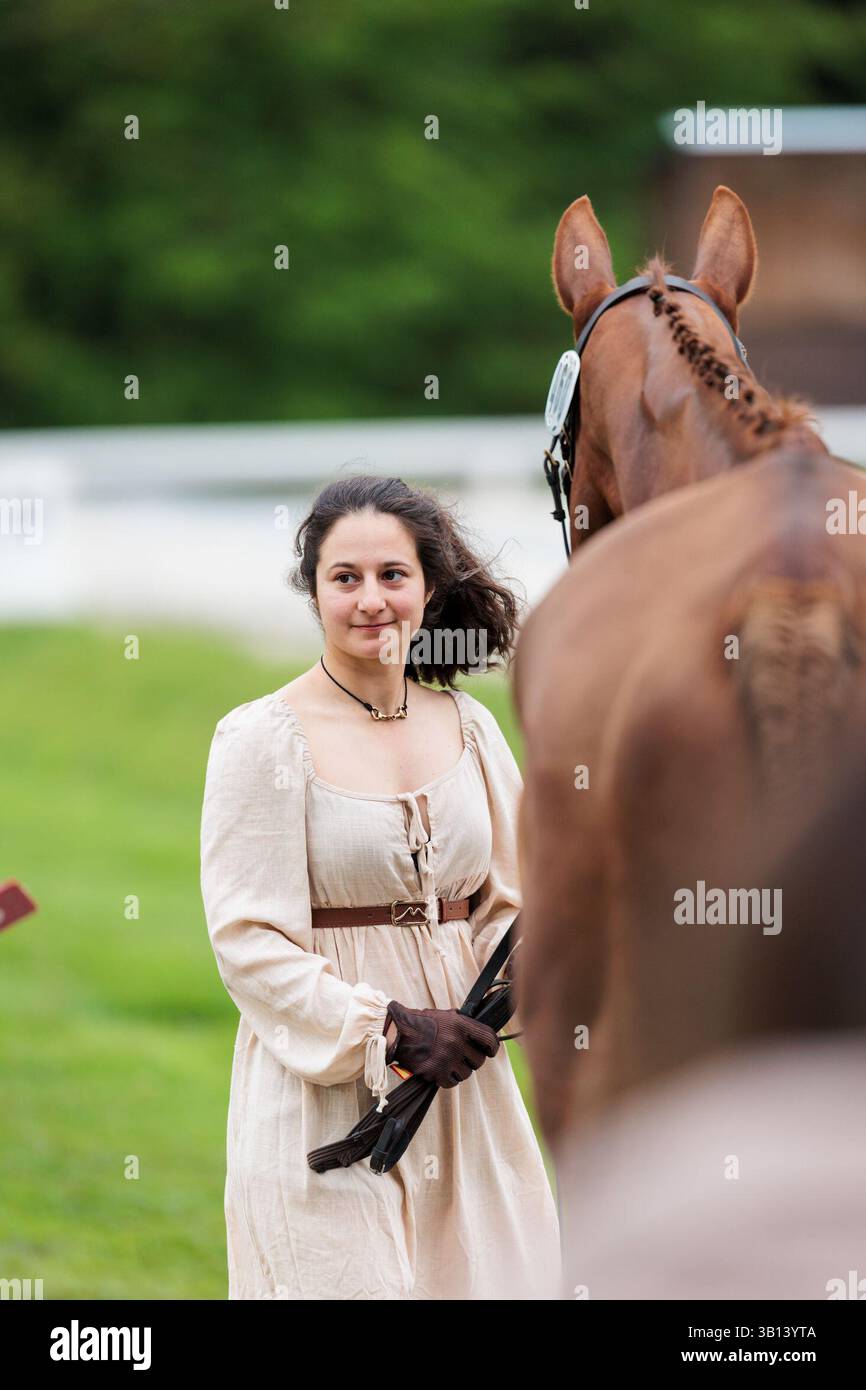 Kumru Say of Turkey with Baladin de l'Ocean LA during the CCI4* L first ...
