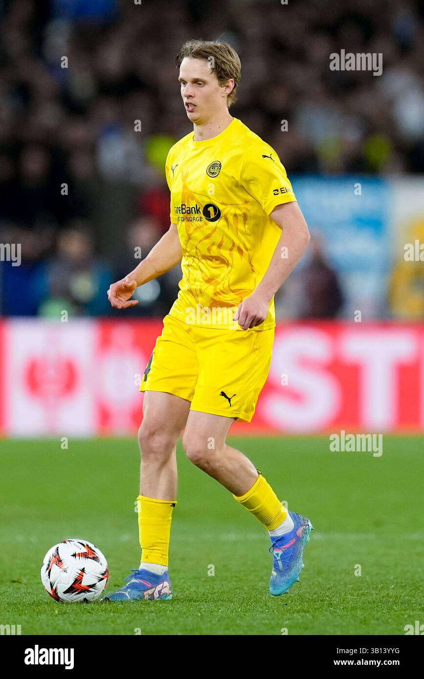 Rome, Italy. 17th Apr, 2025. Jostein Gundersen of FK Bodo/Glimt during ...