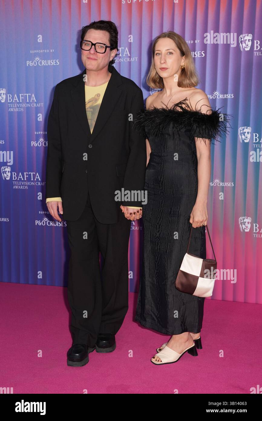 Mathew Horne and Celina Bassili attend the nominees' party for the ...