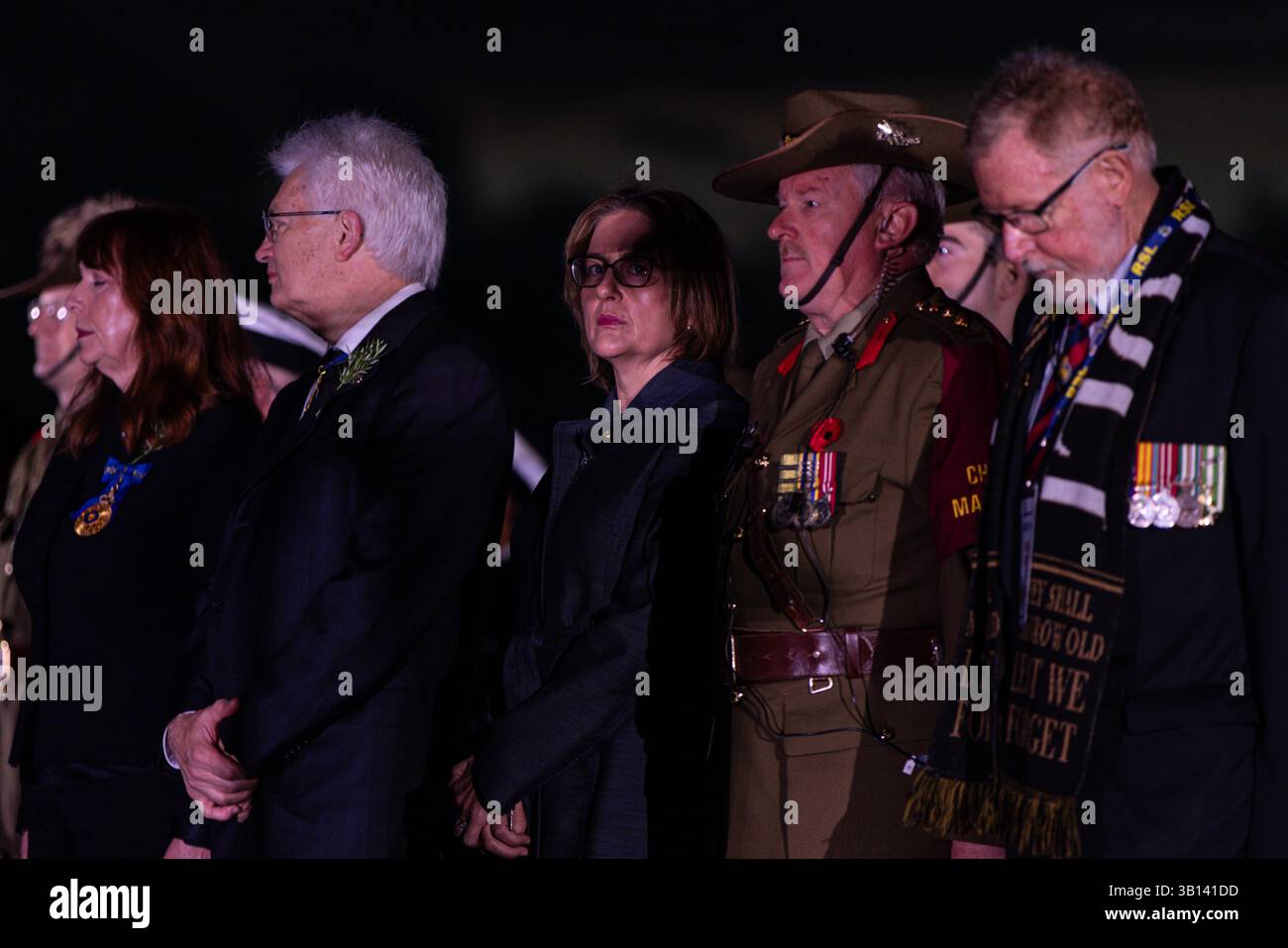 Melbourne, Australia. 25th Apr, 2025. Victorian Premier Jacinta Allan ...
