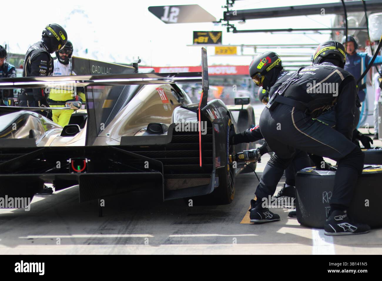 Imola, Italy. 20th Apr, 2025. Mechanics of the #2 CADILLAC RACING ...
