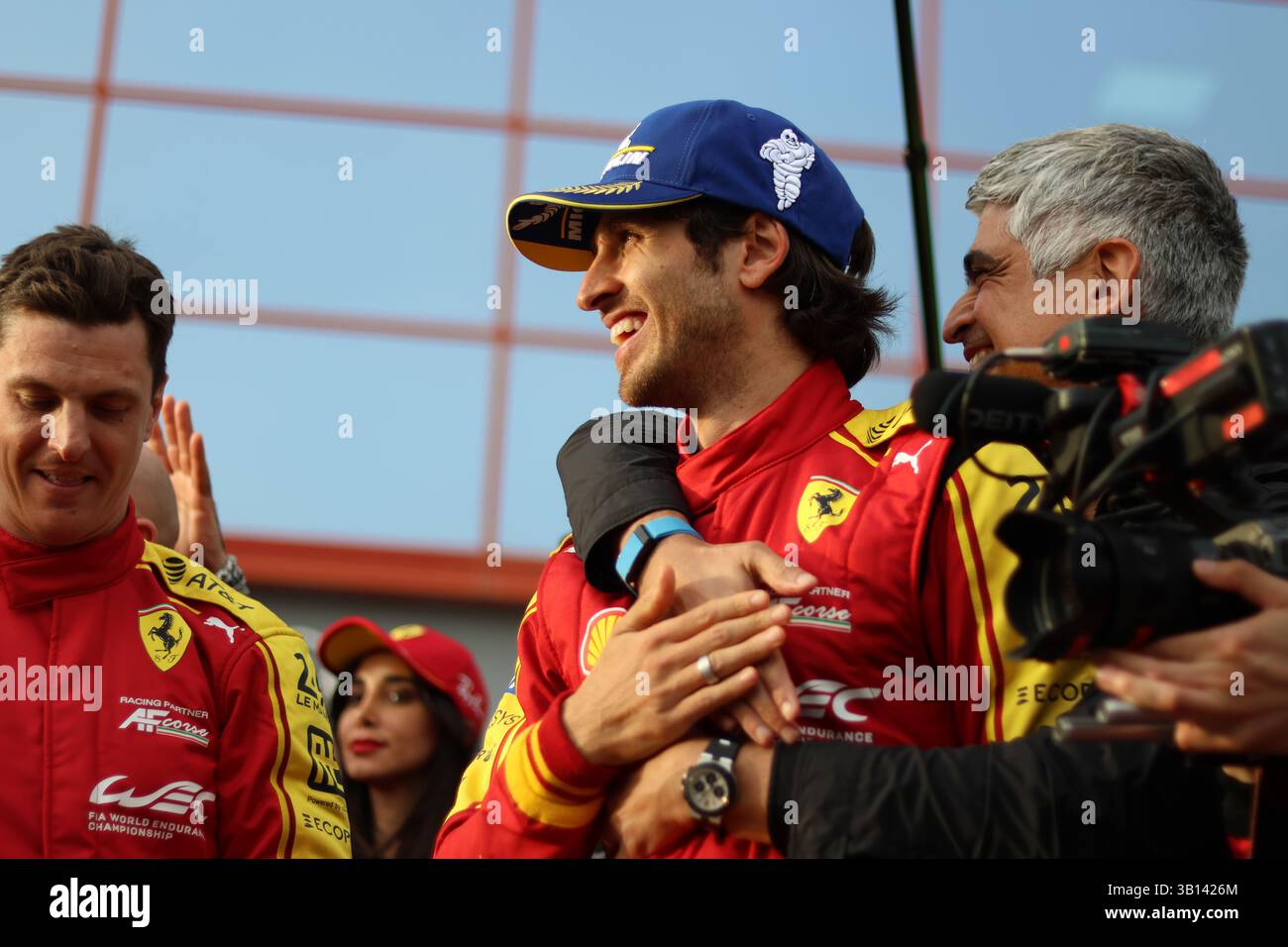 Imola, Italy. 20th Apr, 2025. Antonio GIOVINAZZI (ITA) and James CALADO ...