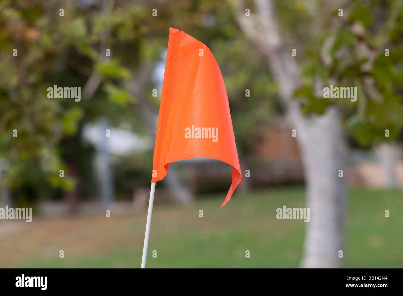 soccer field flag at corner Stock Photo - Alamy