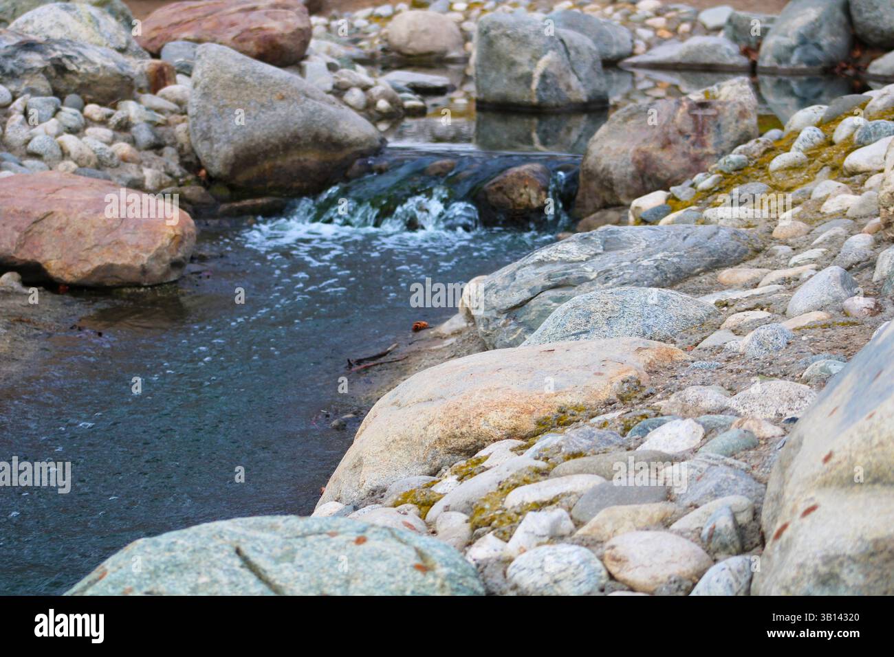 Tranquil stream cascading water hi-res stock photography and images - Alamy