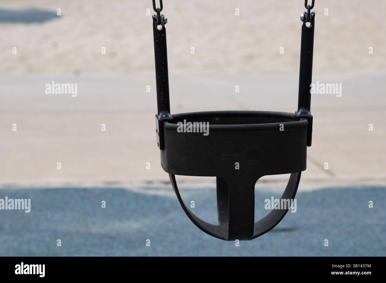swings at park playground for kids Stock Photo - Alamy