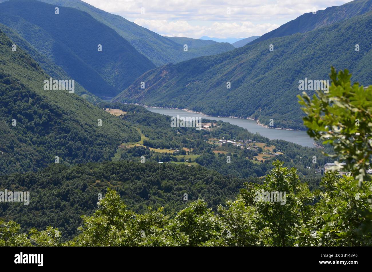 Deciduous forests in the Cantabrian Mountains range (Leon, Northern ...
